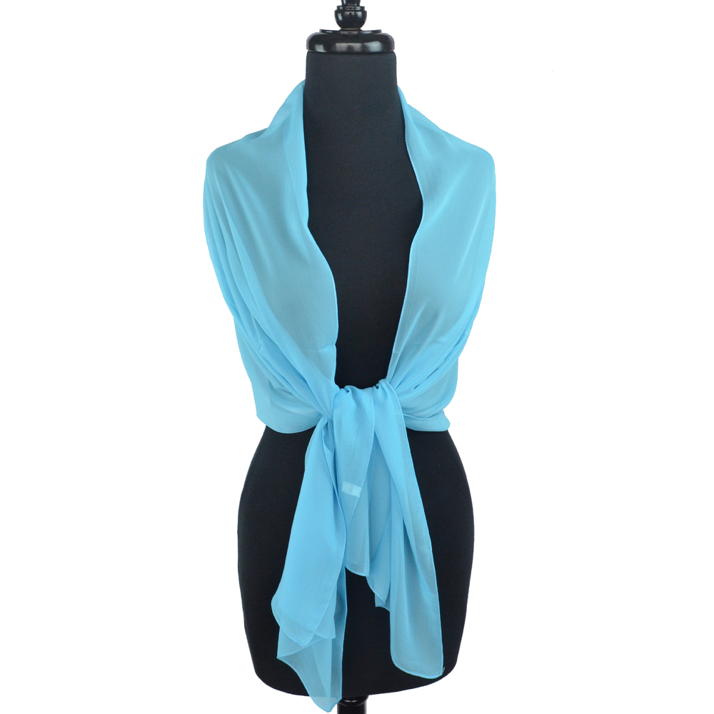 Evening Chiffon Scarf Shoulder Wrap Shawl Party Formal Wedding Shawl ...