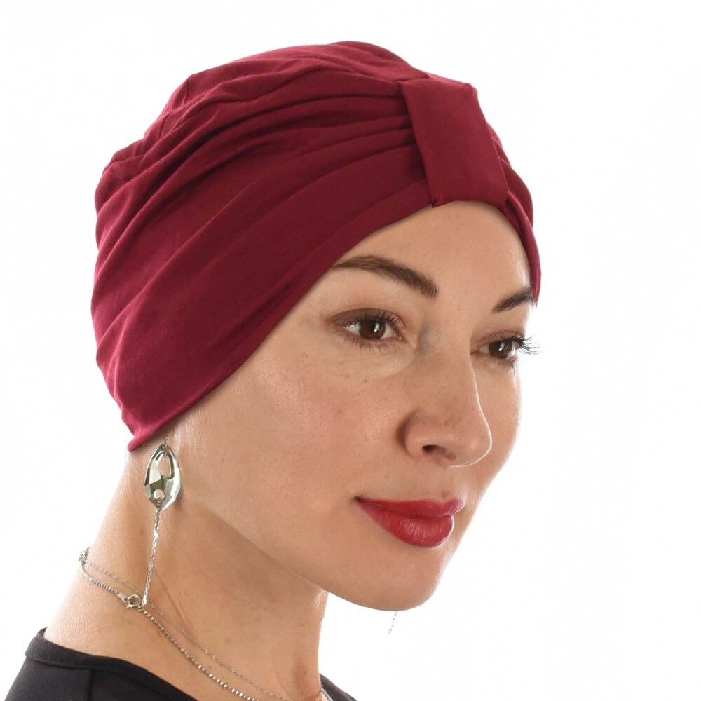Bamboo Classic Turban hat Soft Stretchy Classic Style Headcover Cap for ...