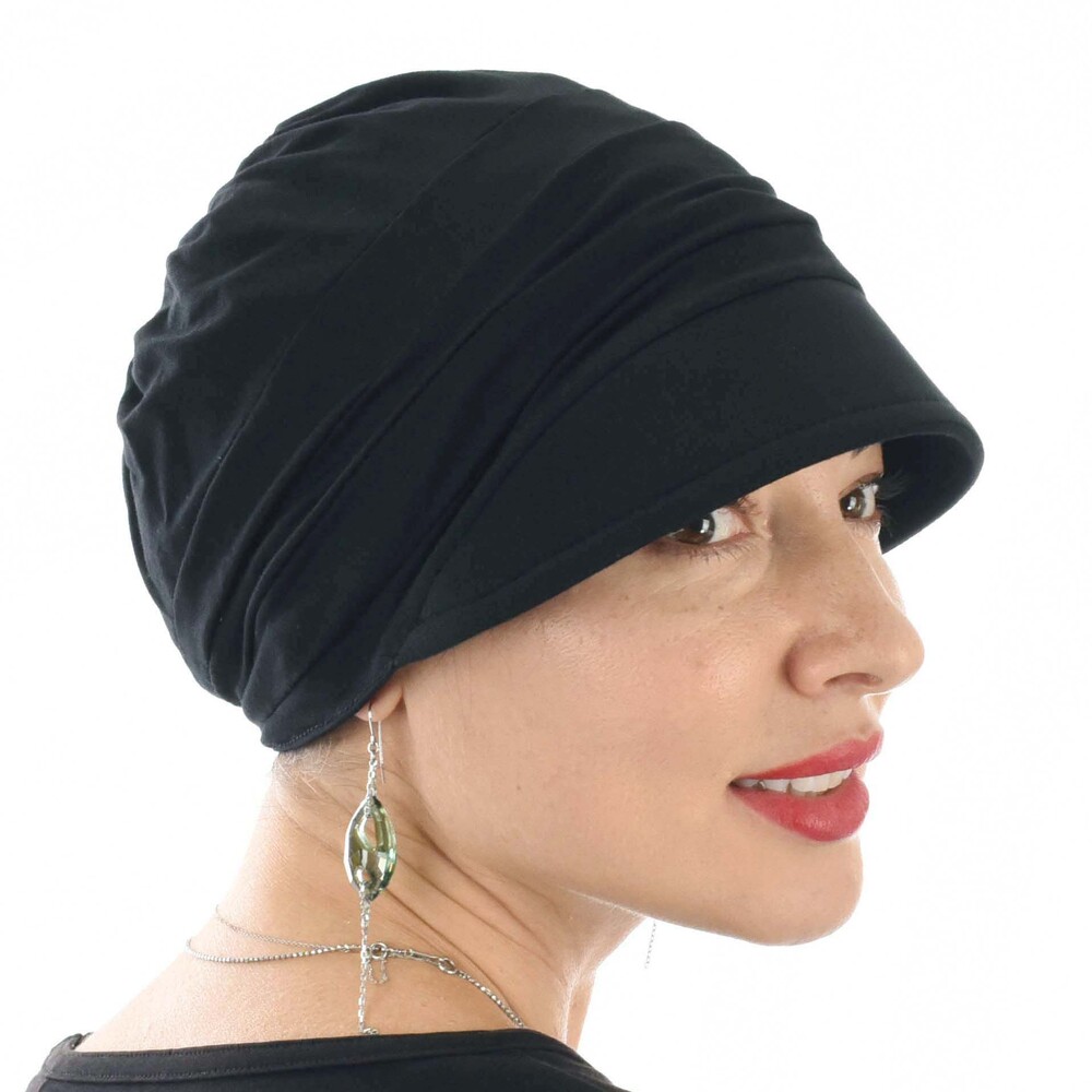 Large Chemo Hat Jockey Newsboy Cap Double Sided Bendable Brim Bamboo ...